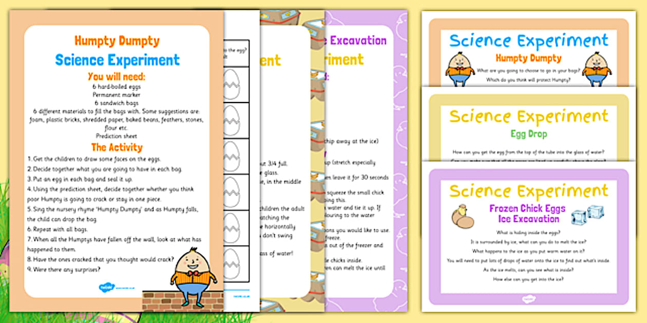 EYLF Easter Themed Science Experiments Resource Pack