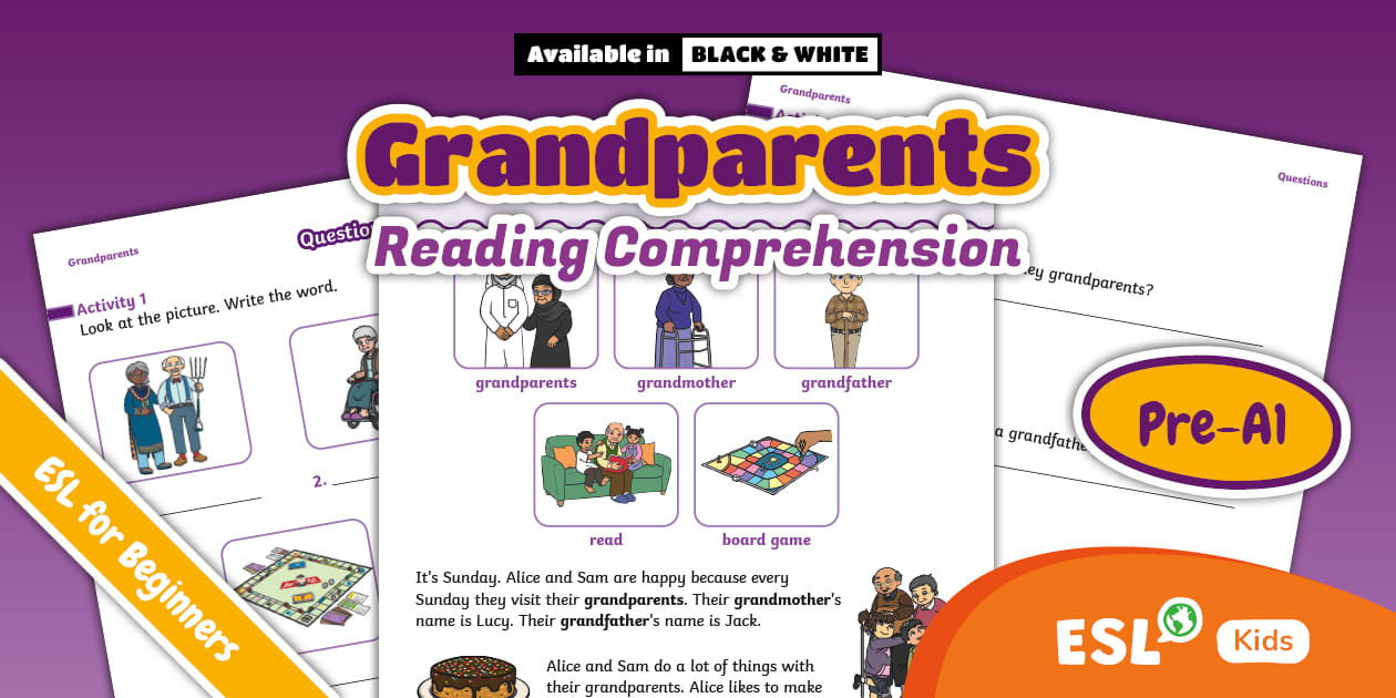ESL Beginners - Grandparents Reading Comprehension
