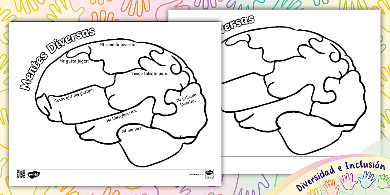 Mentes Diversas | Hojas para Colorear | Inclusión - Twinkl