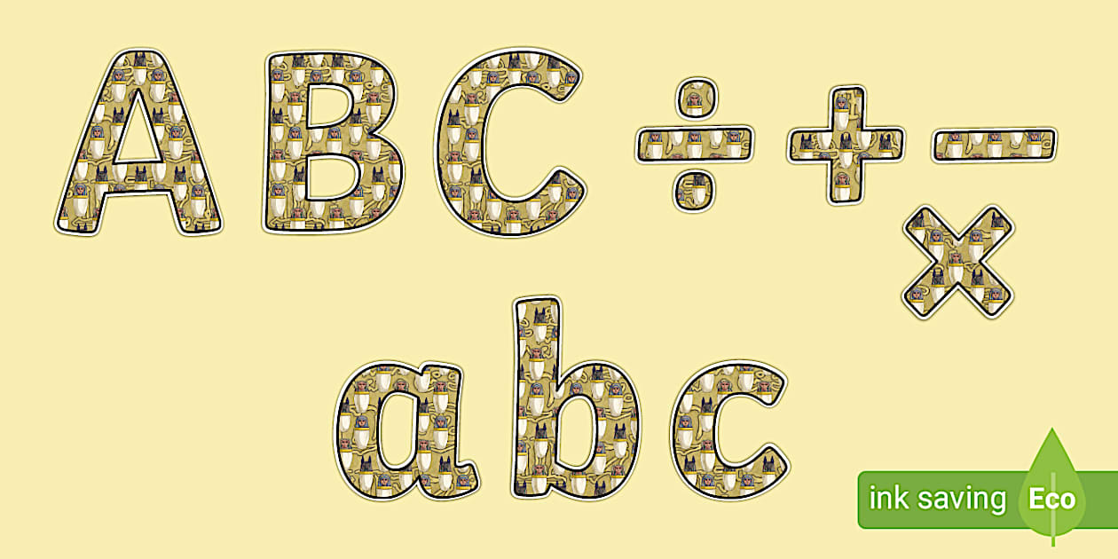 Ancient Egypt Themed Display Lettering (teacher made)