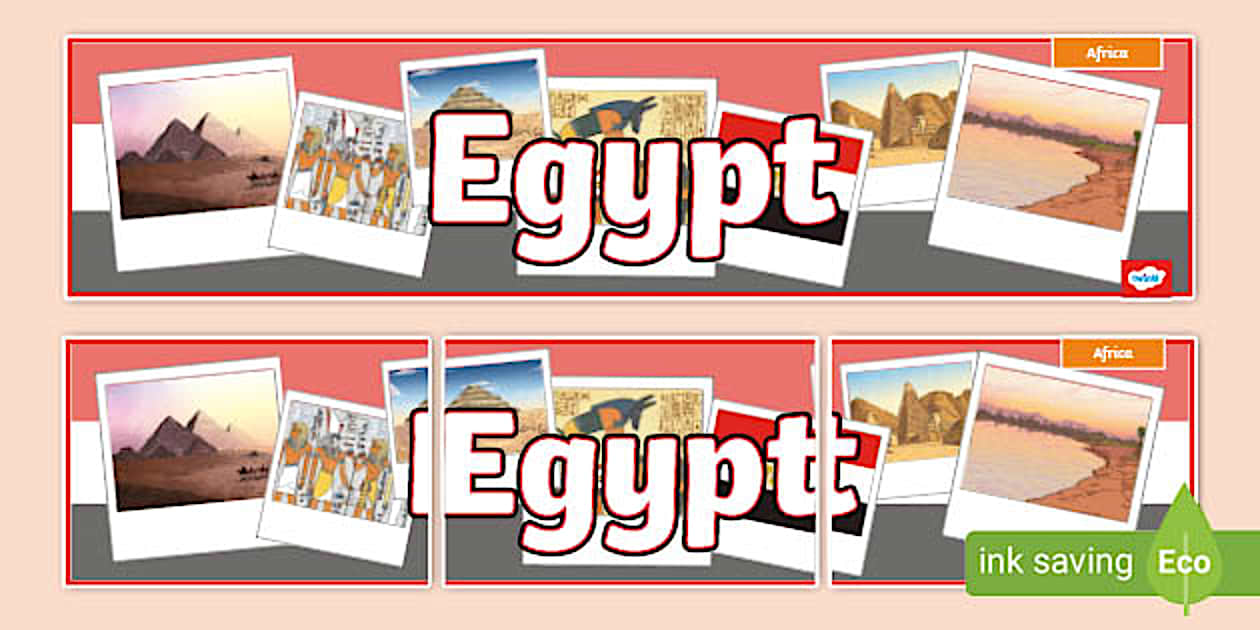 KS2 Egypt Banner - Africa - Geography - KS2 (teacher made)