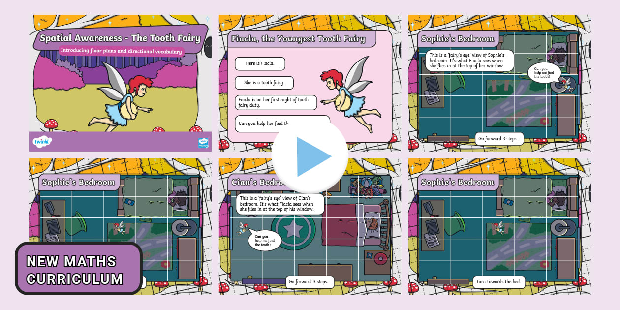 The Tooth Fairy Spatial Awareness PowerPoint (Teacher-Made)