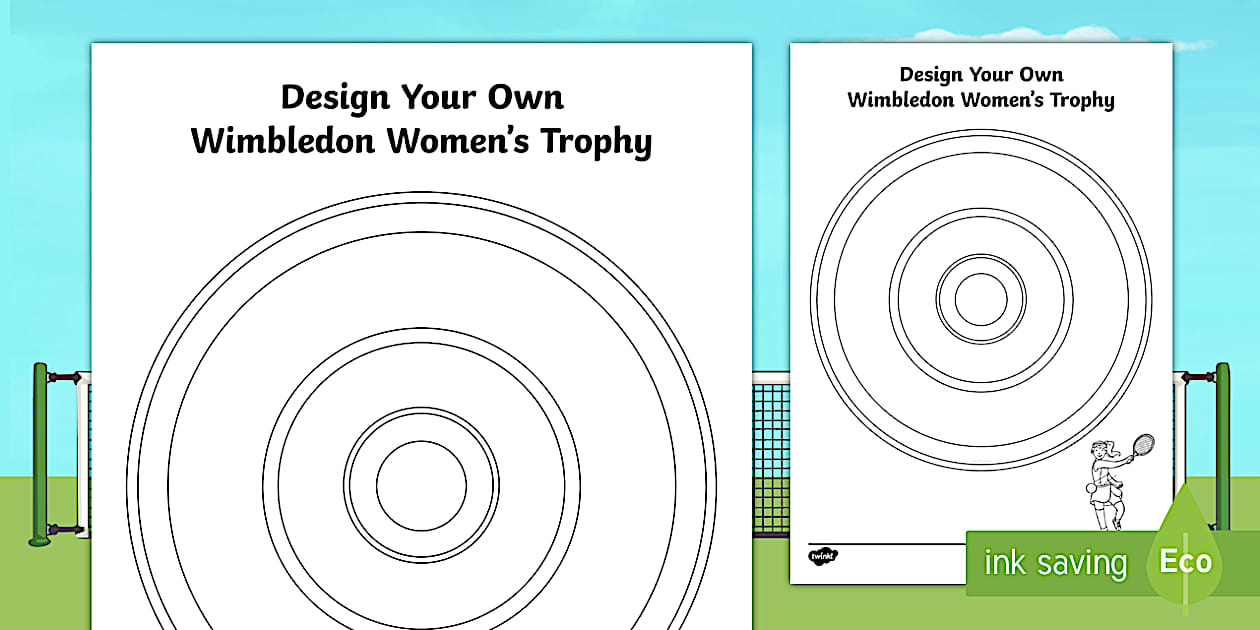 Design Your Own Wimbledon Women's Trophy CfE First Level Worksheet