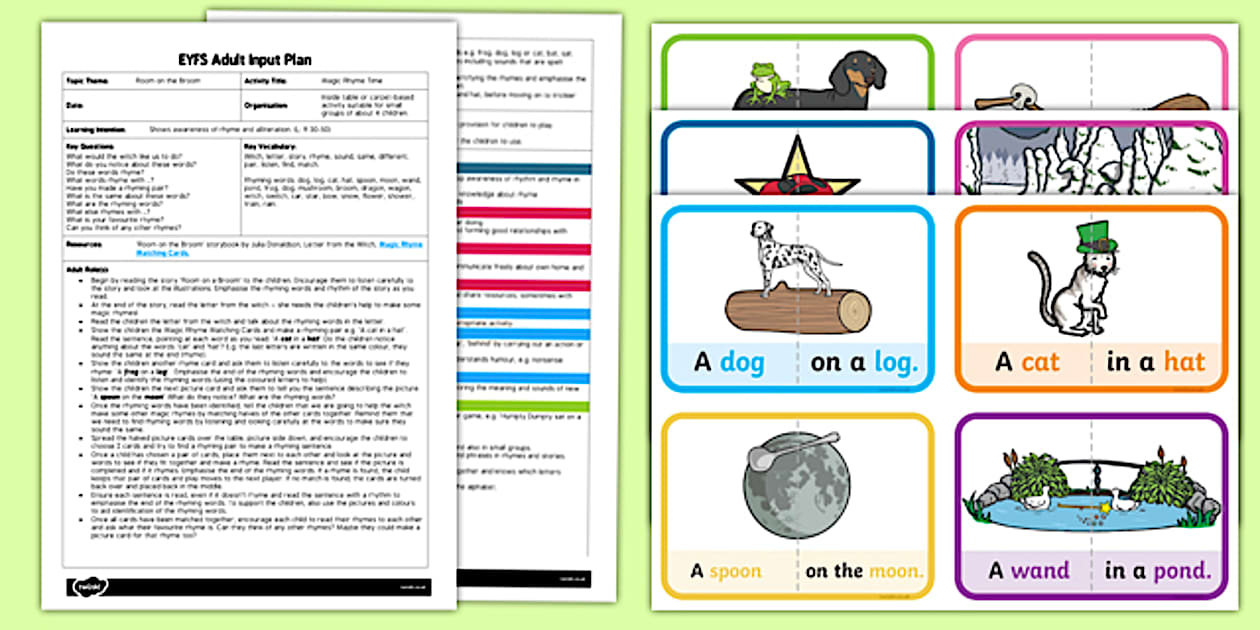 Precursive EYFS Magic Rhyme Time Adult Input Plan and Resource Pack