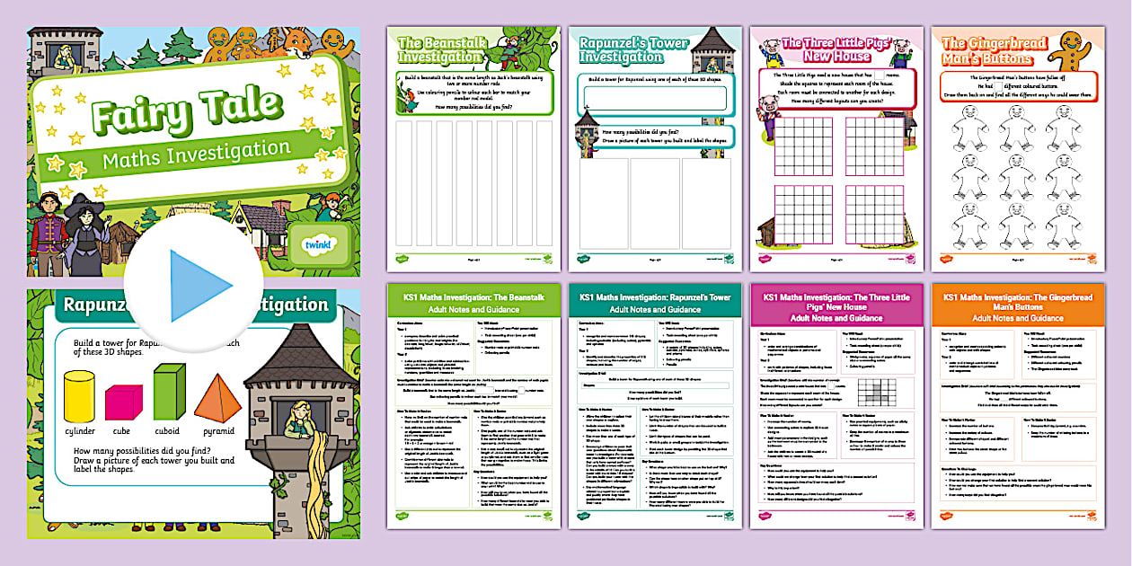 👉 KS1 FairyTale-Themed Maths Investigations Pack