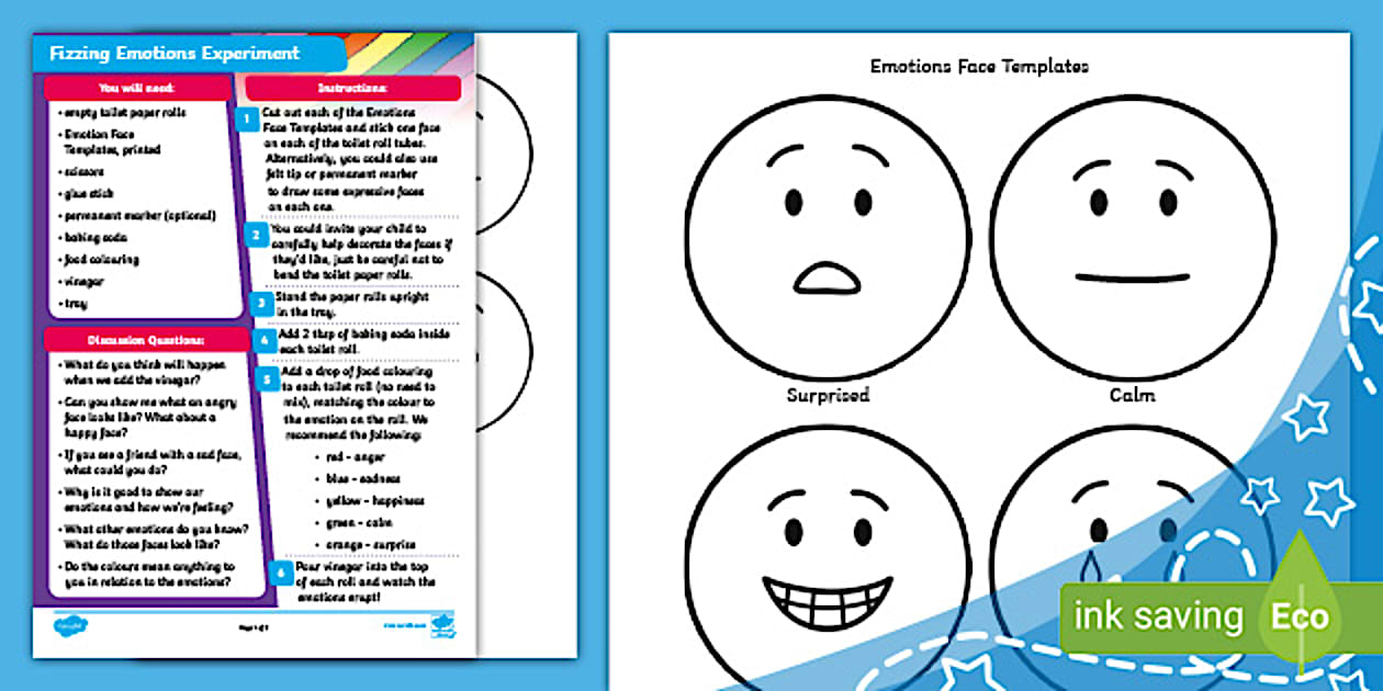 Fizzing Emotions Experiment (teacher made) - Twinkl