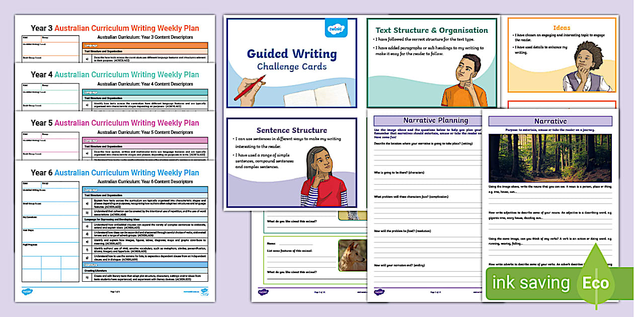 Guided Writing Pack 3-6 for the Australian Curriculum