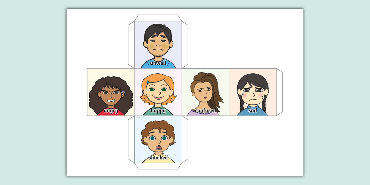 Emotions Cube (teacher made) - Twinkl