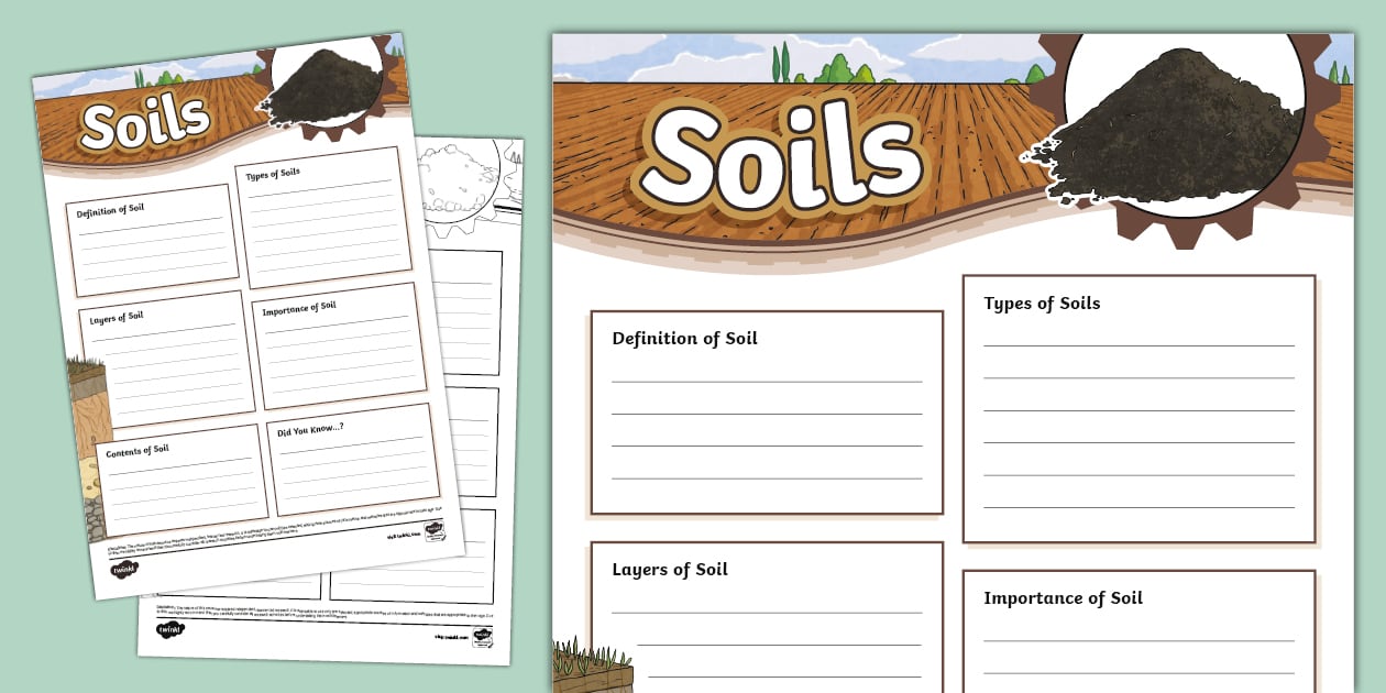 Soils Fact File Template - Twinkl Science (teacher made)