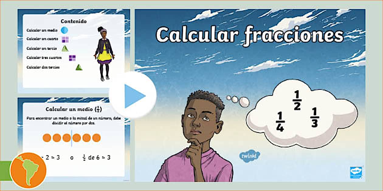 PowerPoint: Calcular fracciones (teacher made) - Twinkl