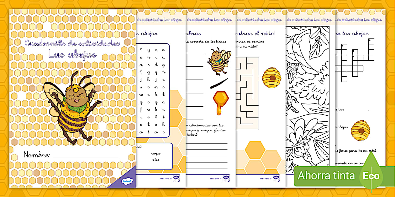 Cuadernillo de actividades: Las abejas