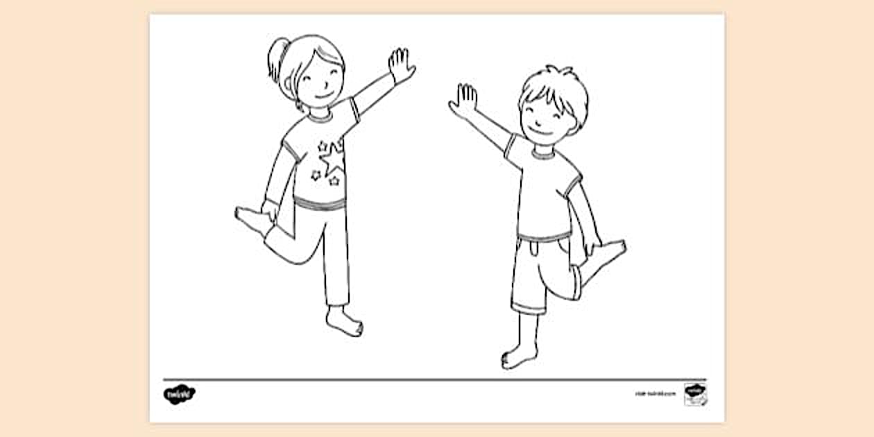 Fitness Colouring Page | Colouring Sheets (Teacher-Made)