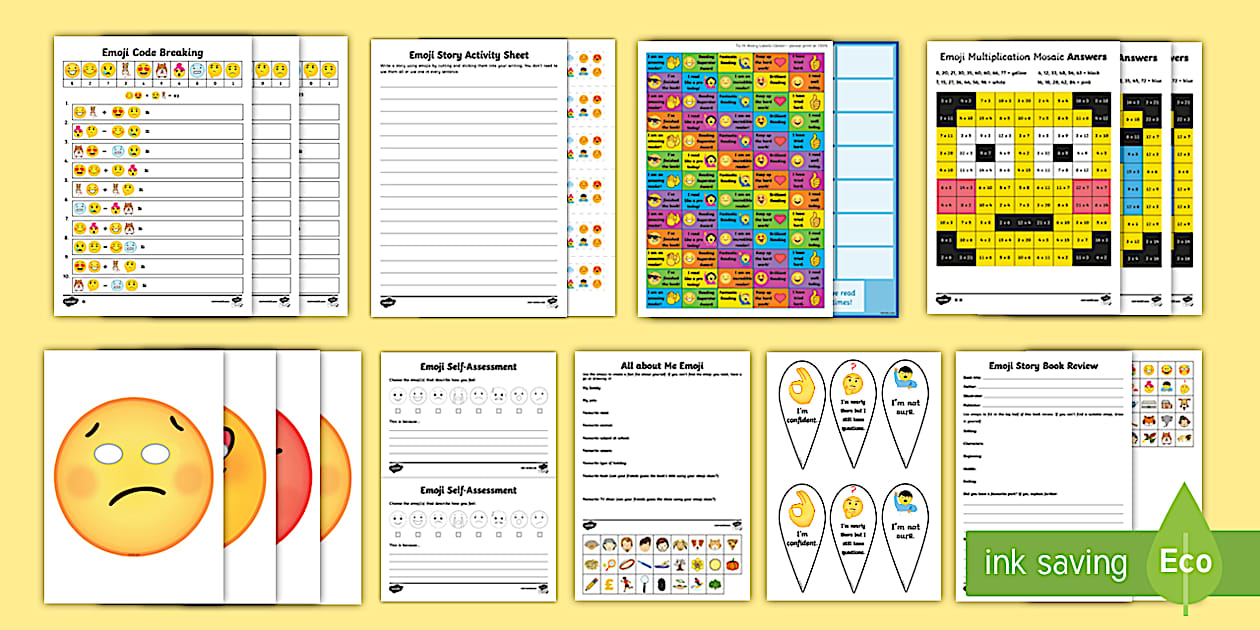 😊 KS2 Emoji Day Resource Pack (teacher made) - Twinkl