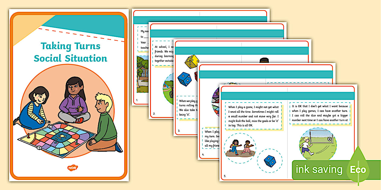 Taking Turns Social Situation (Teacher-Made) - Twinkl