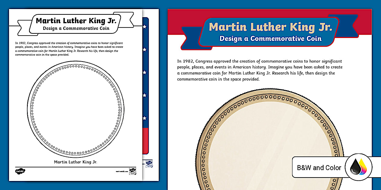 Martin Luther King Coin | MLK Jr. Day | Twinkl USA - Twinkl