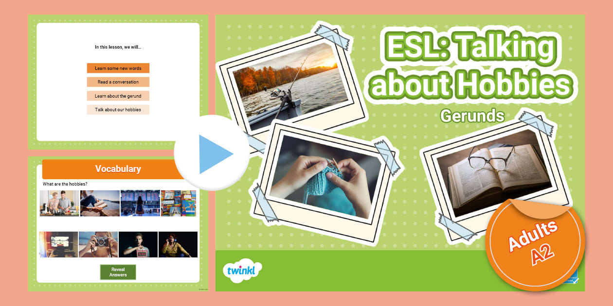 ESL Talking about Hobbies (teacher made) - Twinkl