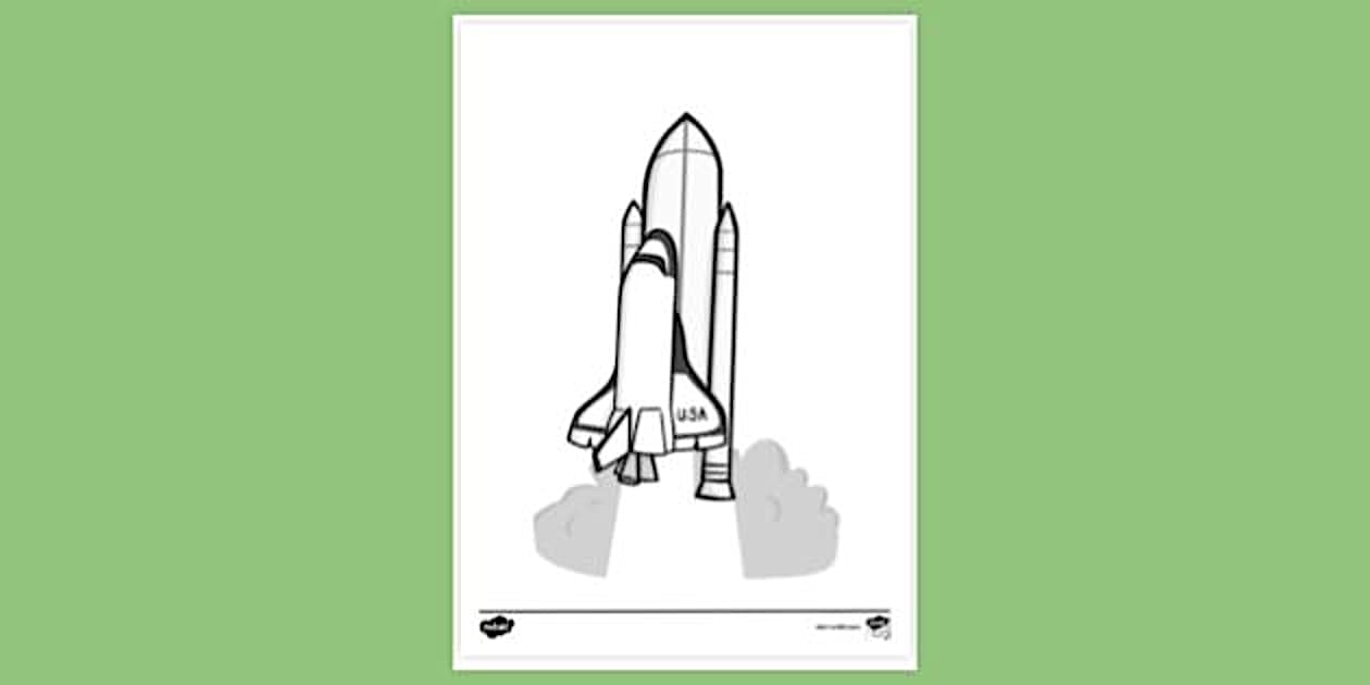 Rocket Ride Colouring Sheet | Colouring Sheets - Twinkl