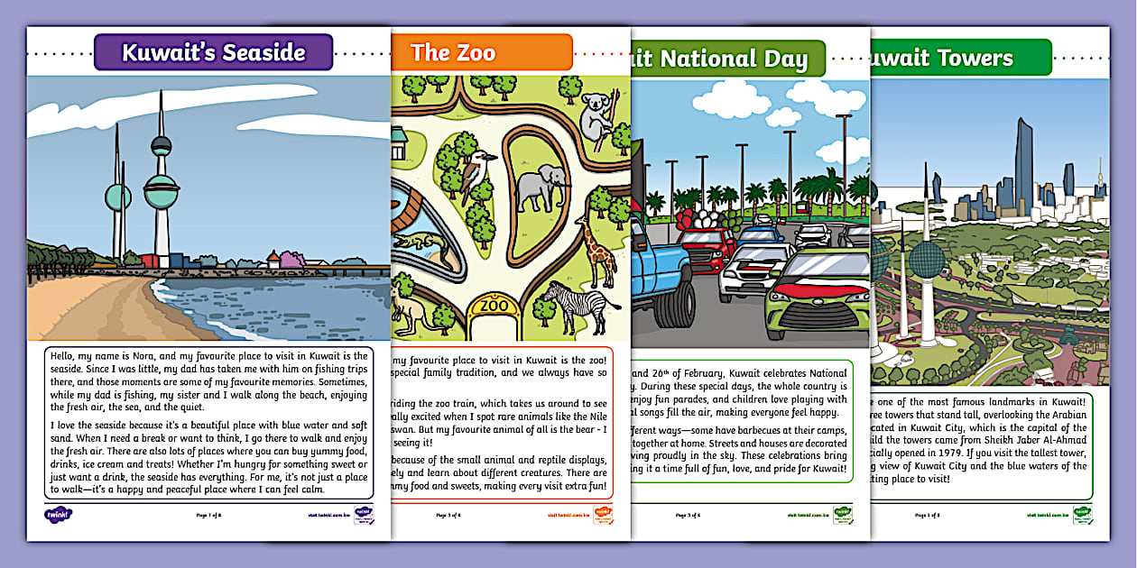 Kuwait Reading Comprehension Activity Pack | Engaging Literacy Resource