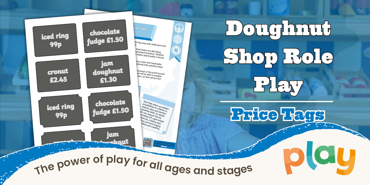 Doughnut Shop Role Play Price Tags
