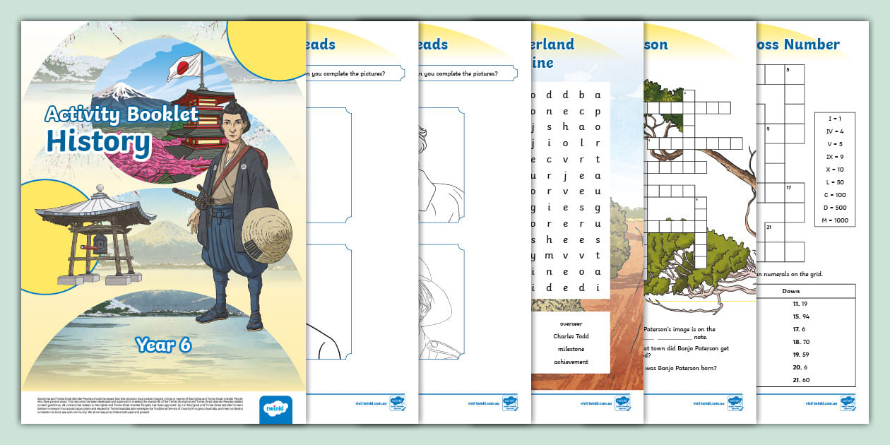 History Activity Booklet Year 6