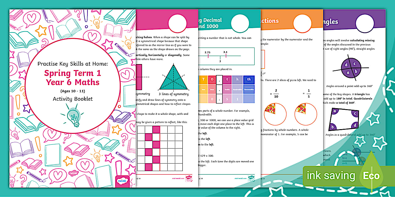 Practise Key Skills at Home: Spring Term 1 Year 6 Maths (Ages 10 - 11)