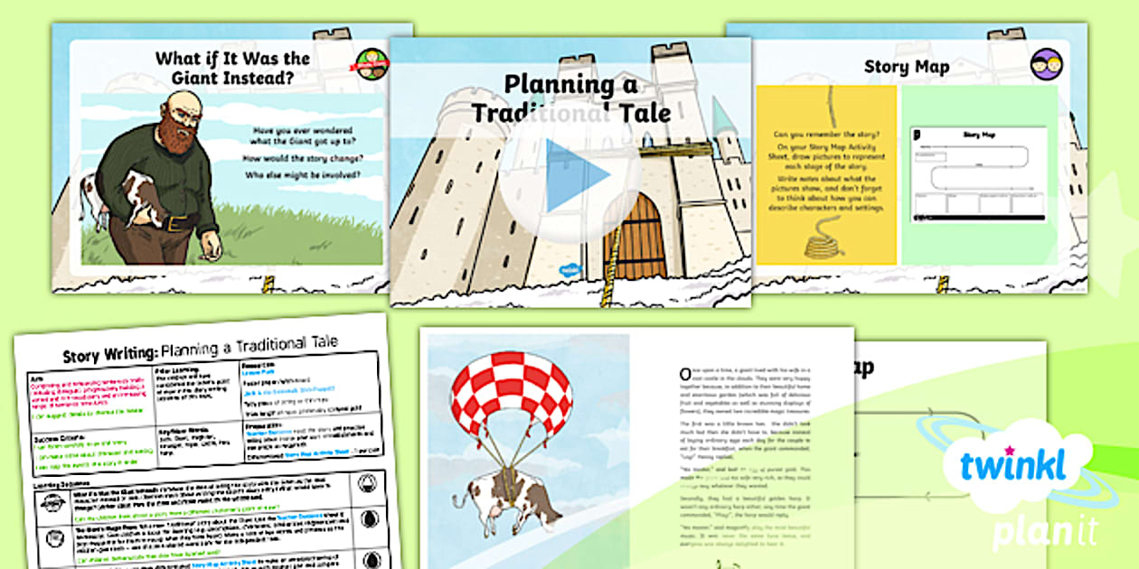 Plants: Jack and the Beanstalk: Story Writing 2 Y3 Lesson Pack
