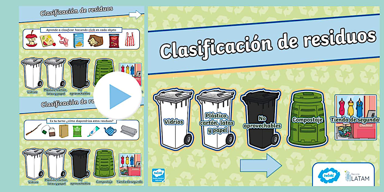 FREE! - Actividad de reciclaje para niños - Twinkl Colombia