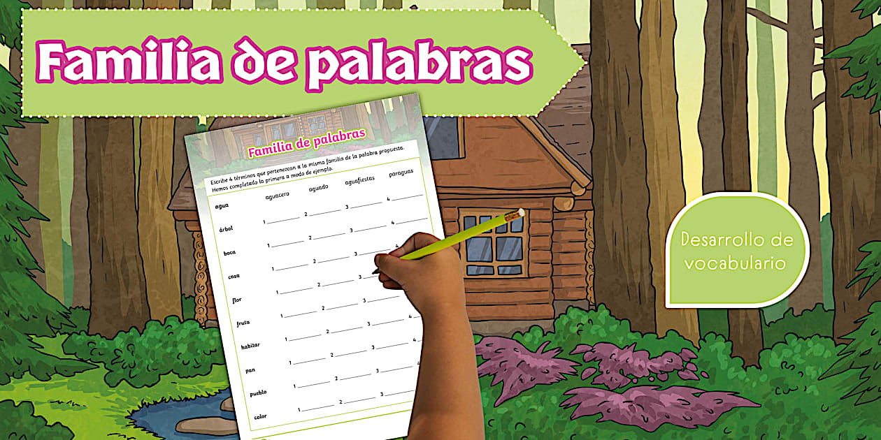 Ficha de actividad: Familia de palabras