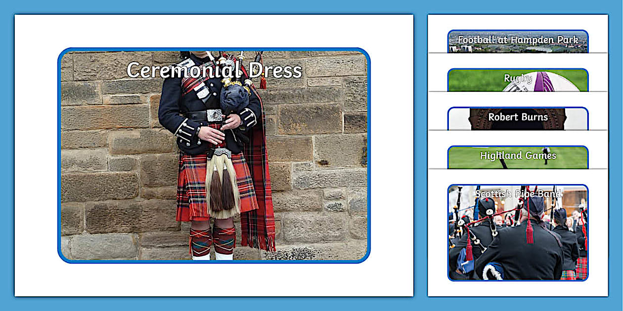 Scottish Culture Photo Display Pack (teacher made) - Twinkl