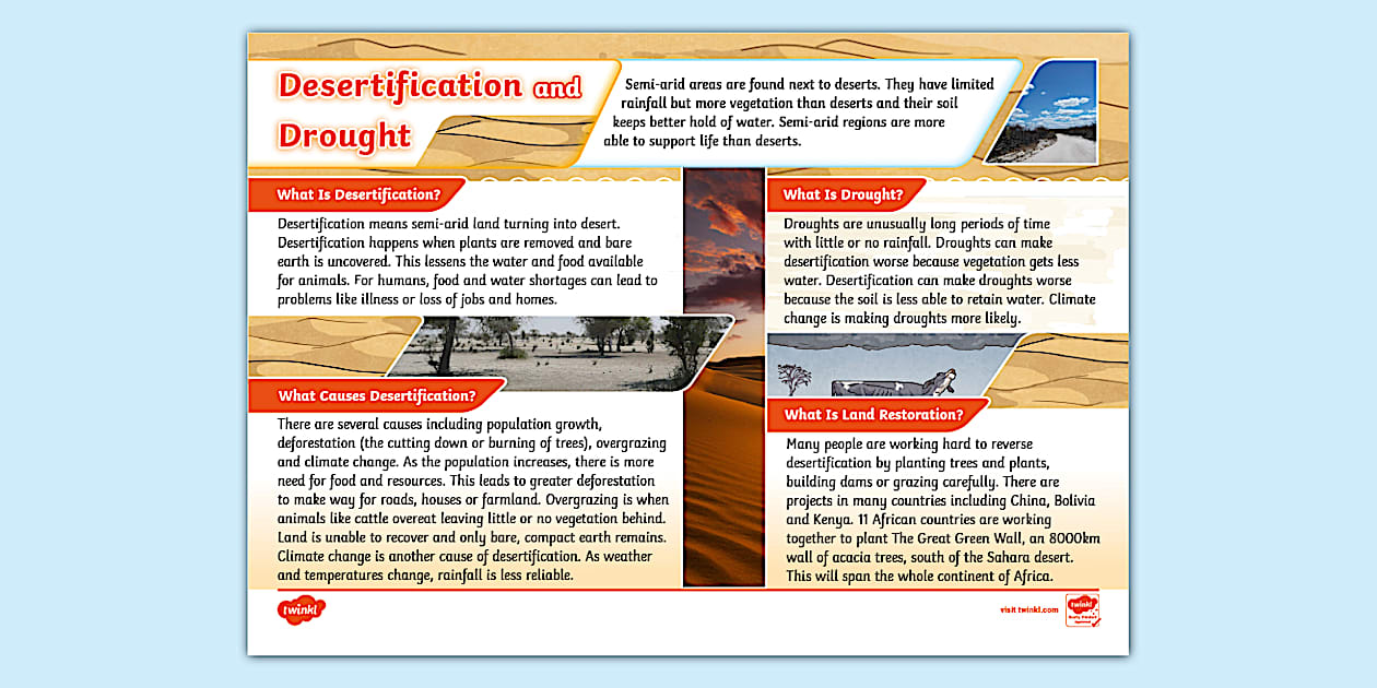 World Environment Day Desertification and Drought Fact File
