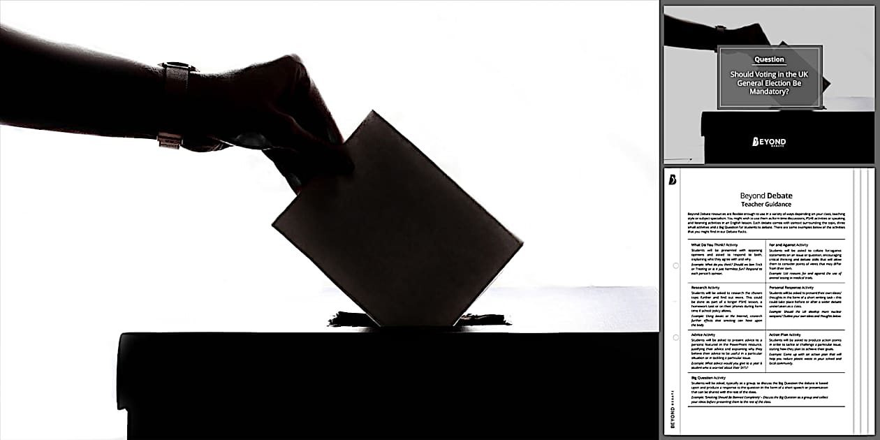 Mandatory Voting Debate | Form Time Ideas | Beyond - Twinkl