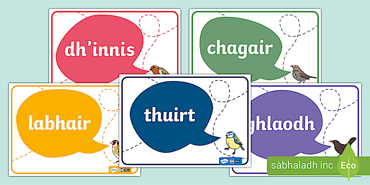 Faclan Eile airson Thuirt - Postairean (teacher made)