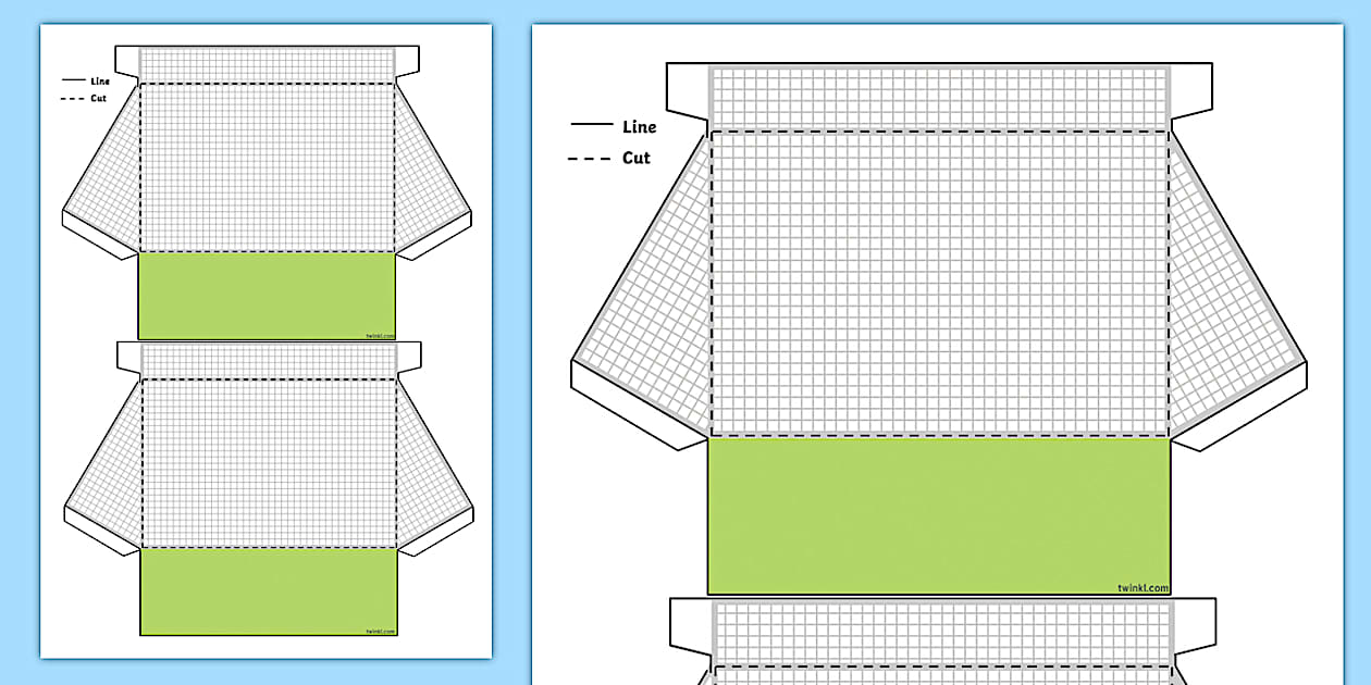 Black and White Football Goal Net Templates - Twinkl