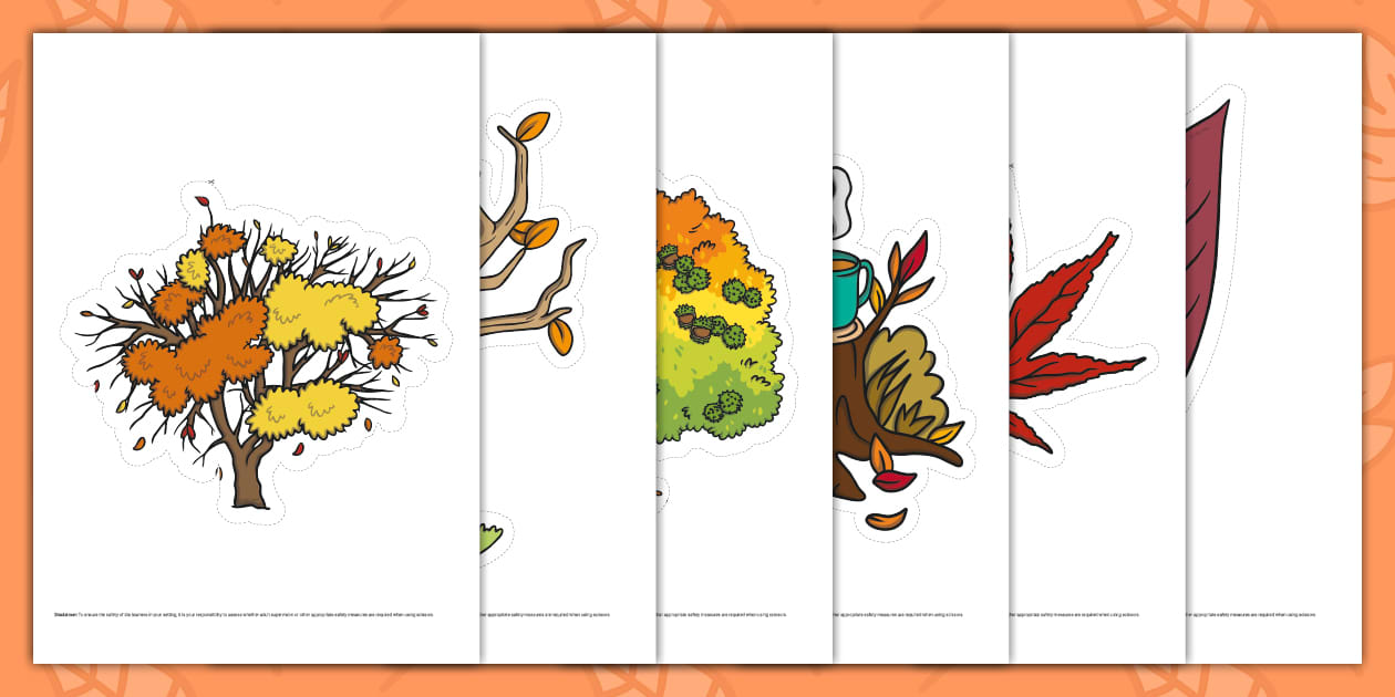 Autumn Tree Cut-Outs - Twinkl Autumn Resources - Twinkl