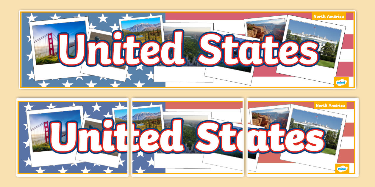 KS2 United States Display Banner - Twinkl