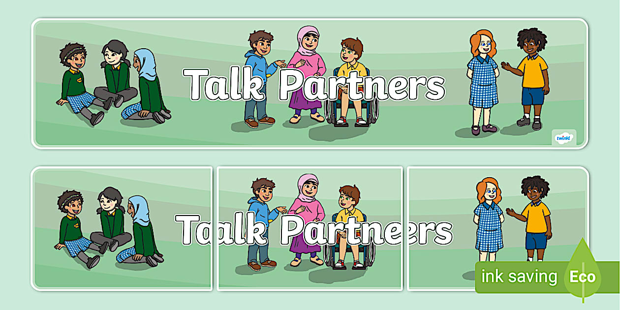 Talk Partners Banner (teacher made) - Twinkl