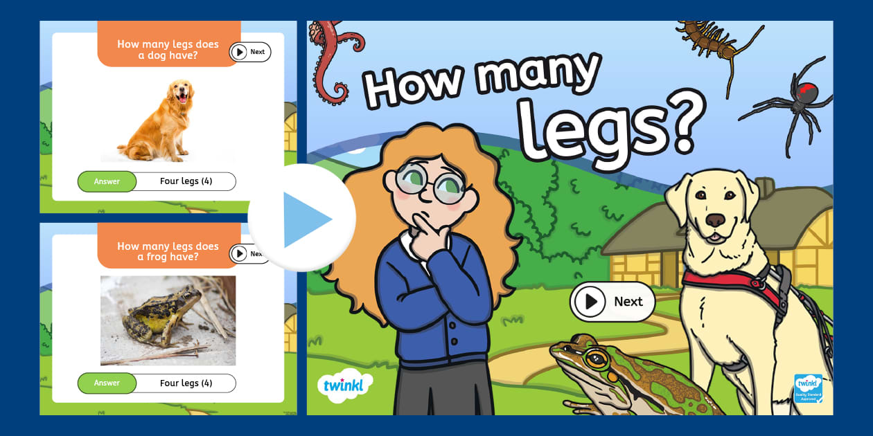 How many legs? English PowerPoint Gaikokugo katsudo eigo kyouzai