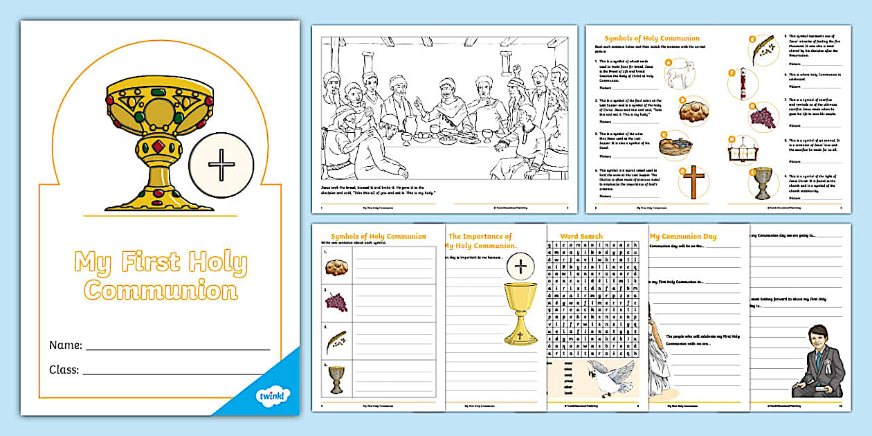 First Holy Communion Booklet - Twinkl Ireland Resources