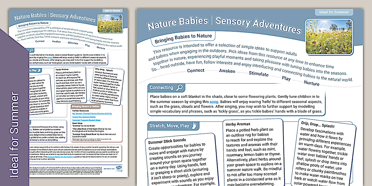 EYFS Nature Babies Outdoor Learning: Sensory Adventures