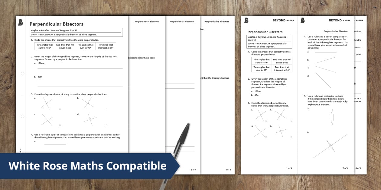👉 Perpendicular Bisectors (Teacher-Made) - Twinkl