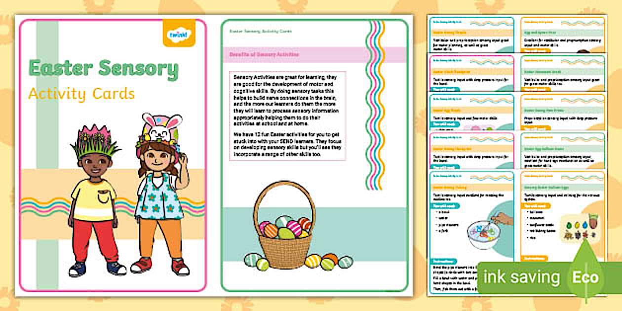 OT: Easter Sensory Activity Cards (teacher made) - Twinkl