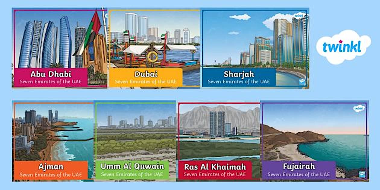 Seven Emirates of the UAE PowerPoint Pack (teacher made)