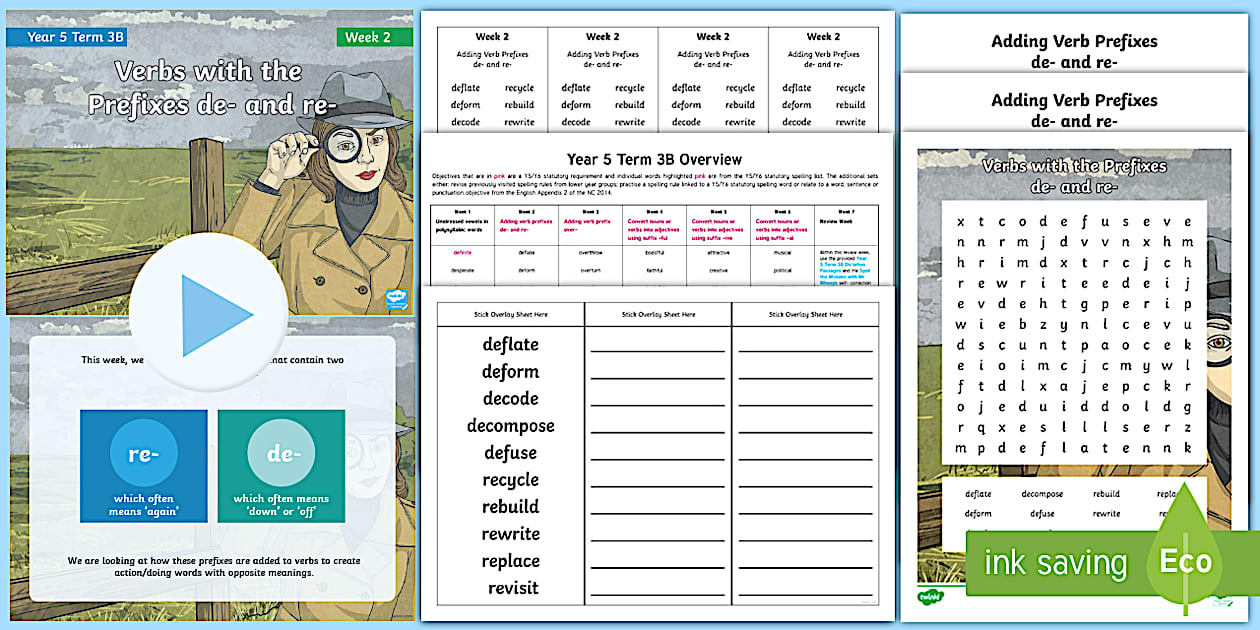 Year 5 Term 3B Week 2 Spelling Pack (teacher made) - Twinkl