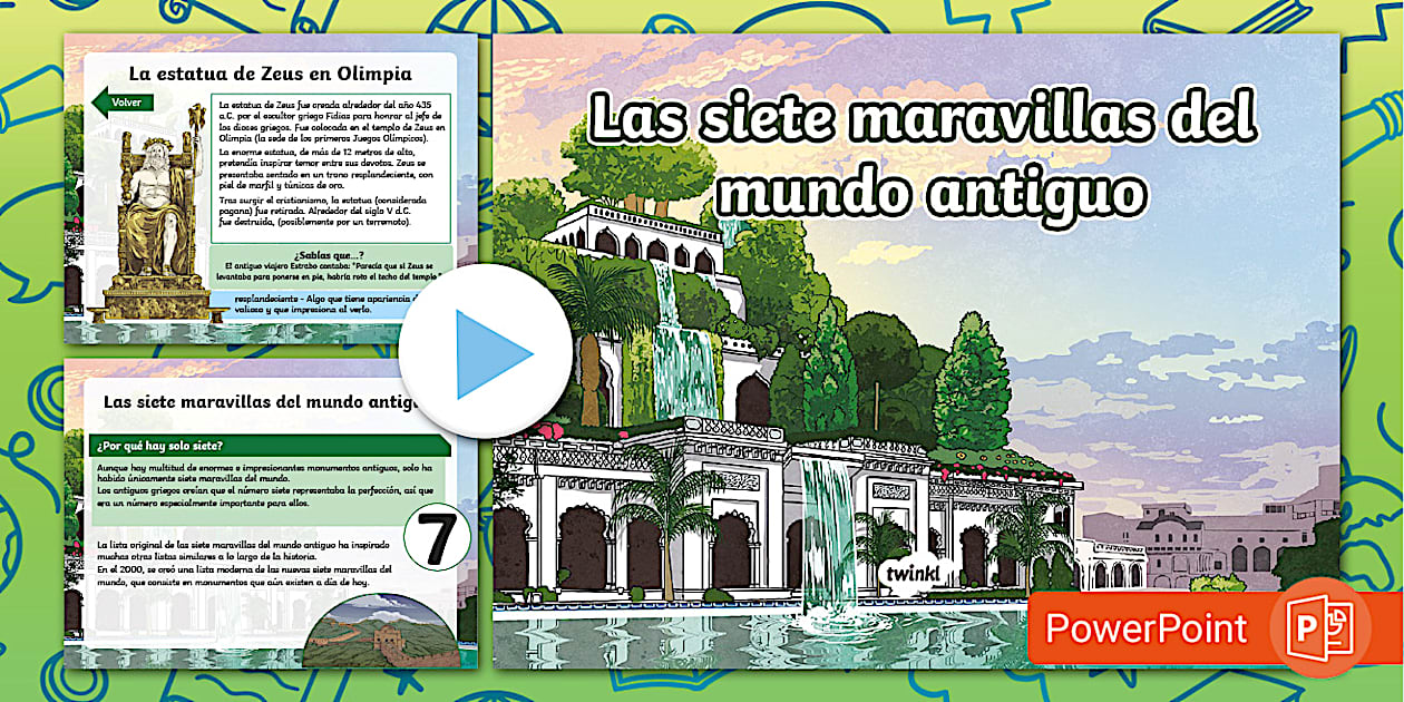 Presentación: las siete maravillas del mundo antiguo