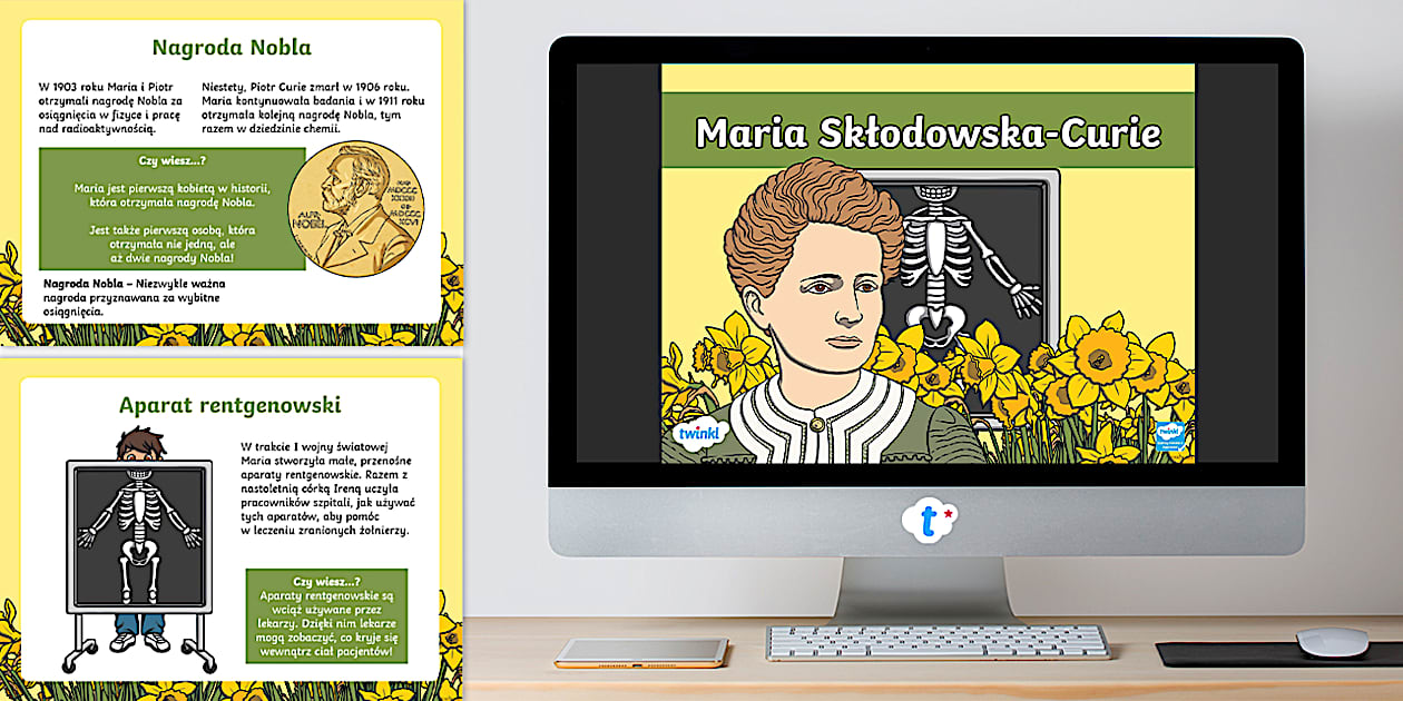 Maria Skłodowska-Curie | Prezentacja - Twinkl