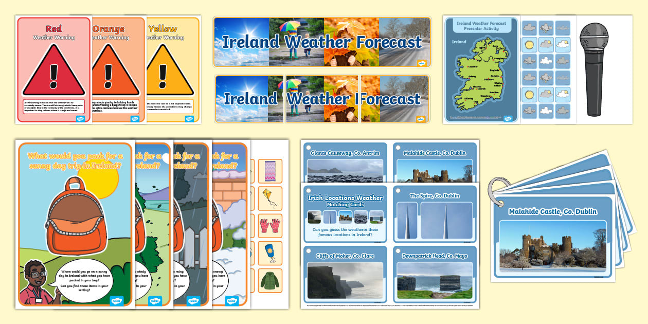 Ireland Weather Forecast Role-Play Pack (teacher made)