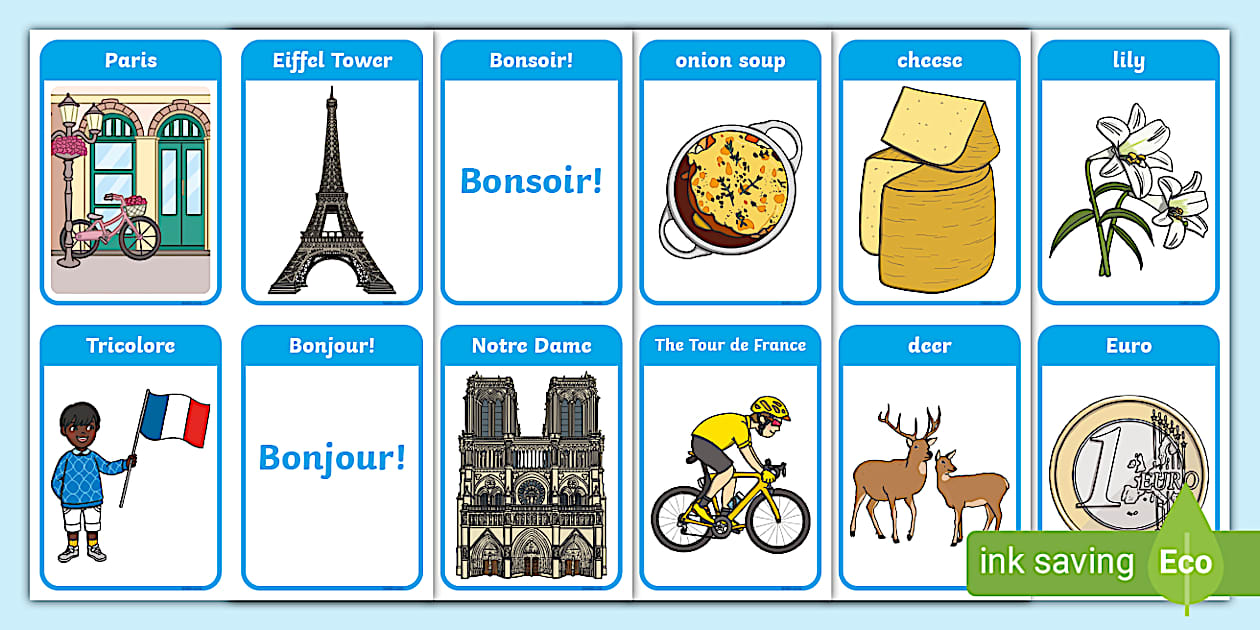 France Flash Cards - Twinkl - KS1 (teacher made) - Twinkl