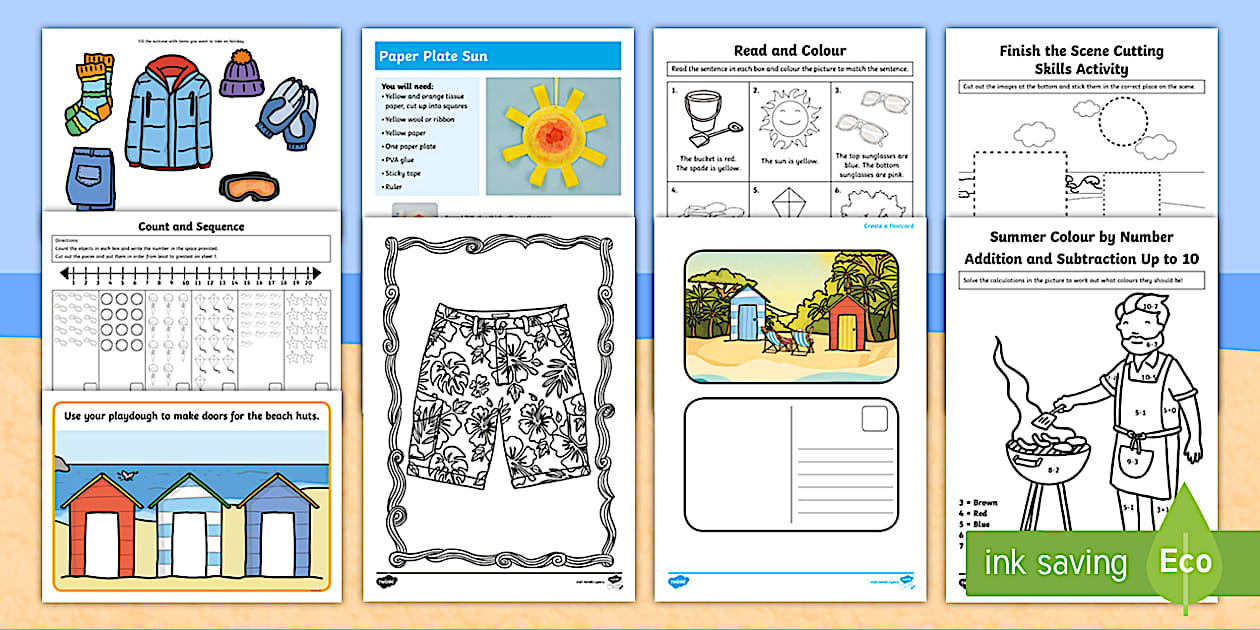 Summer End of Year Activity Pack (teacher made) - Twinkl