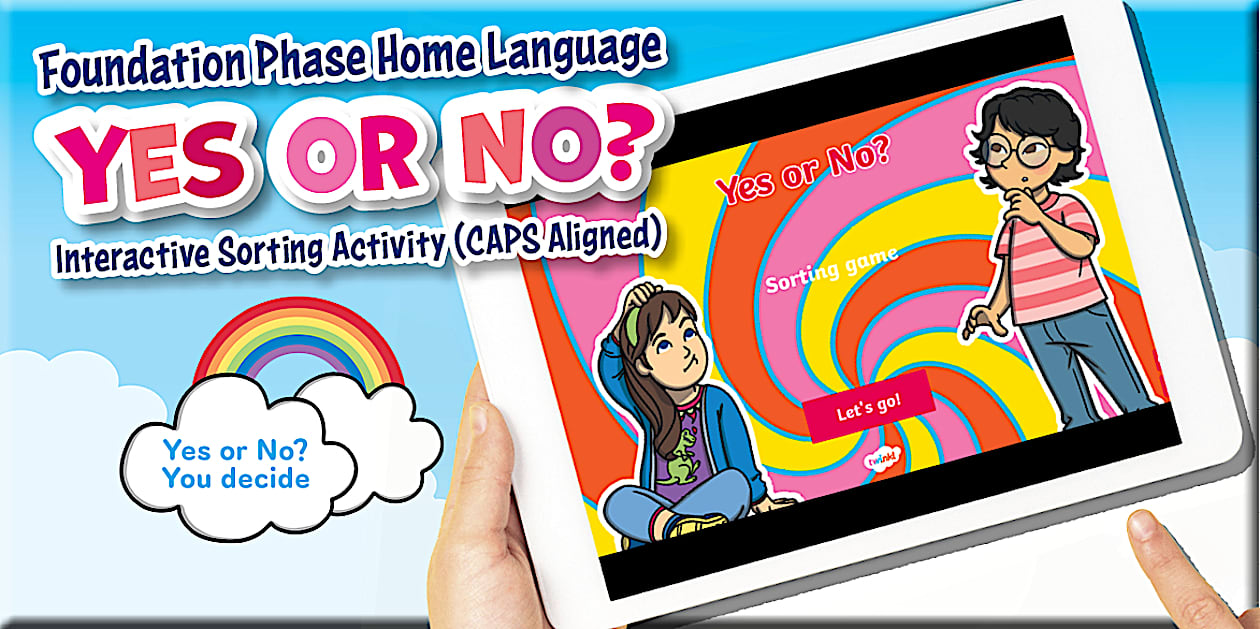 Foundation Phase Home Language - Yes or No? Interactive Sorting ...