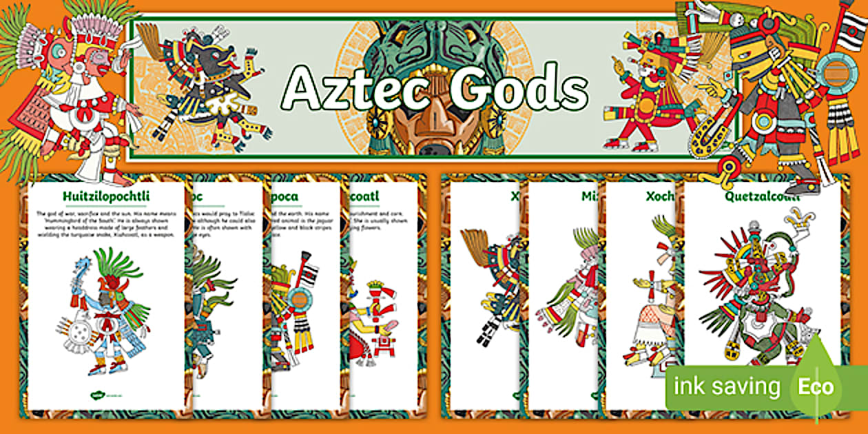 Aztec Gods and Goddesses Display Pack (professor feito)